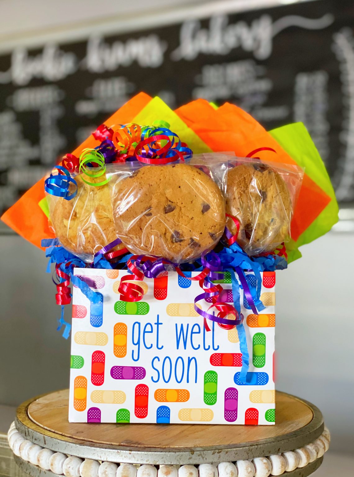 Get Well Soon Box Bouquet (Cookies and/or Cake Pops) - Kookie Krums